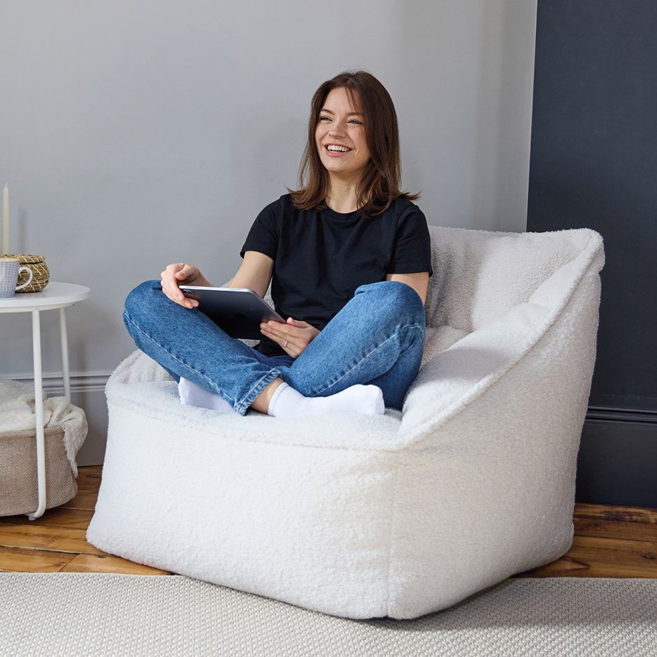 Borg Sessel icon Natalia mit Sitzsackfullung
